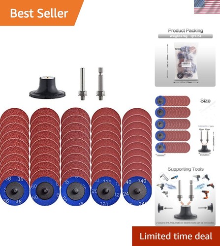 Fast-Grinding Aluminium Oxide Sanding Discs Set with Safety Torque ...