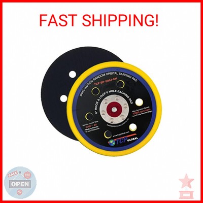 TCP Global 6" Hook & Loop DA Sander & Polisher Backing Plate Pad, 6 ...