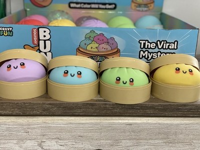 (4) Crazy Fun RMS Mystery Squishy Bao Bun Dumplings OPENED Holographic ...