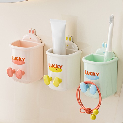 Wall Mounted Cartoon Toothbrush Holder Toothbrush Storage Rack Storage ...