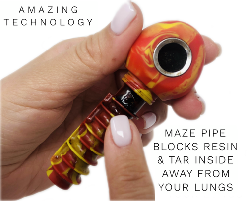 BEST GIFT SALE: MAZE- X glass bowl hand spoon smooth smoke filtering ...