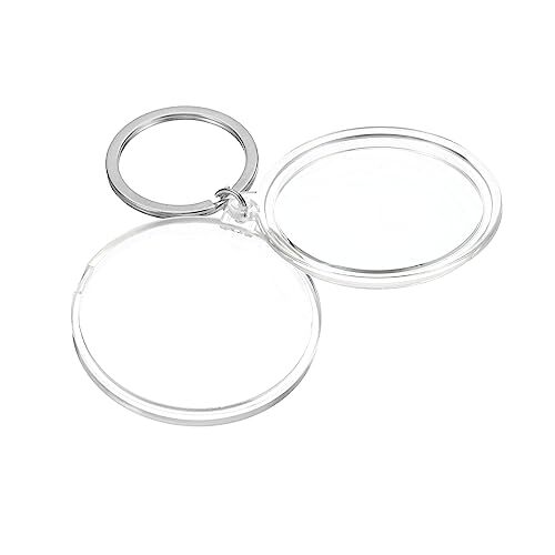 Plastic Coin Holder Keychain, 3 Pack Round Coin Case with Key Ring ...