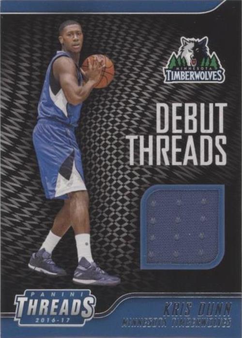 2016-17 Panini Threads - Debut Threads Kris Dunn #4 (MEM, RC) for sale ...