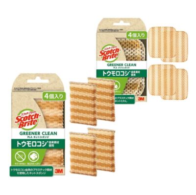 3M Scotch-Brite Sponge Dishwashing Kitchen Recycled Plastic Net Corn ...