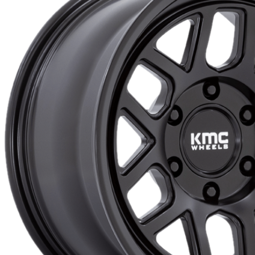 FORGED WHEELS RIMS KMC MESA SATIN BLACK KM446 17X8.5 6X135 FIT FORD ...
