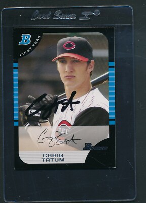 2005 Bowman #214 Craig Tatum Reds Signed Auto *E1191 | eBay