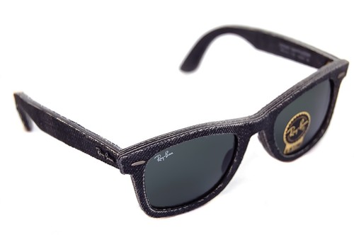 Ray-Ban DENIM WAYFARER RB2140 1162 50mm Mens Sunglasses BLACK GREEN ...