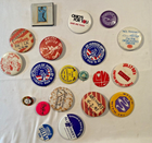Vintage Lot of 20 Pinback Buttons Various Sizes | eBay