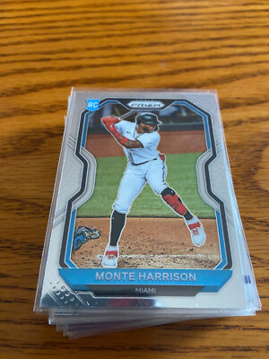 2021 Panini Prizm #118 MONTE HARRISON RC Miami Marlins Rookie | eBay