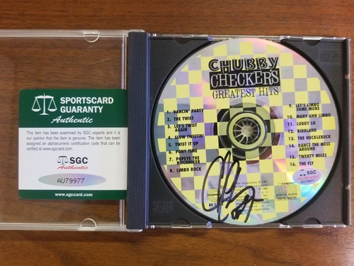 CHUBBY CHECKER GREATEST HITS CD "THE TWIST" AUTOGRAPHED WITH SGC COA | eBay