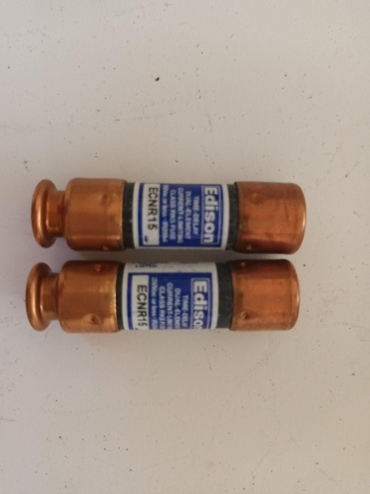 Edison Bullet ECNR15 15 Amp Fuses 250 Volts Lot Of 2 | eBay
