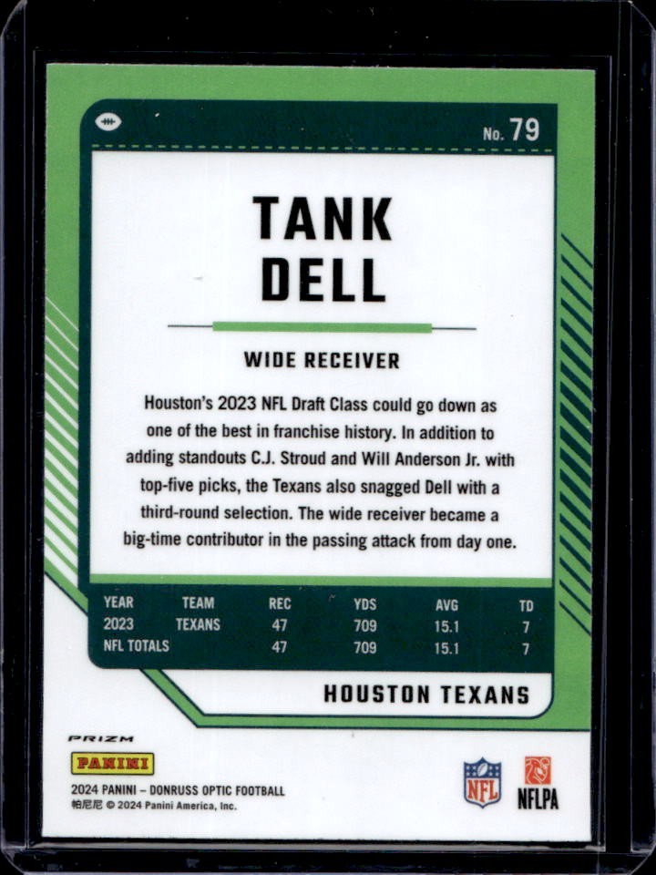 2024 Donruss Optic Tank Dell Rocket SSP #79 Texans | eBay