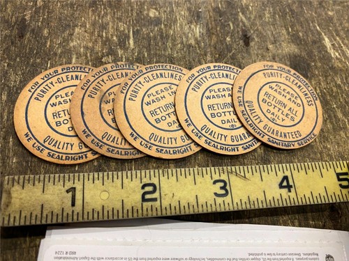 Vtg Milk Dairy Bottle Caps Insert Sanitary lot | eBay