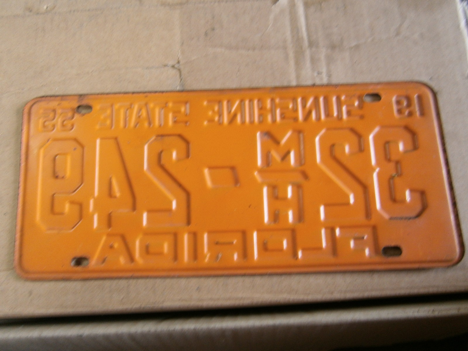 FLORIDA LICENSE PLATE MOTOR HOME? MH CAMPER 1955 PLATE | eBay