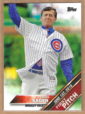 Craig Sager 2016 Topps Update First Pitch Card# FP-9 | eBay