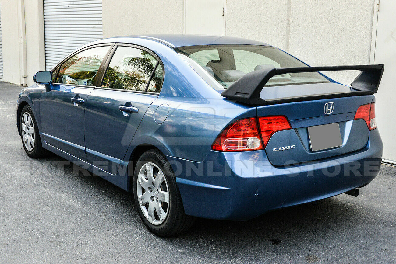 Mugen RR Style ABS Plastic Rear Truck Wing Spoiler For 06-11 Civic 4Dr ...