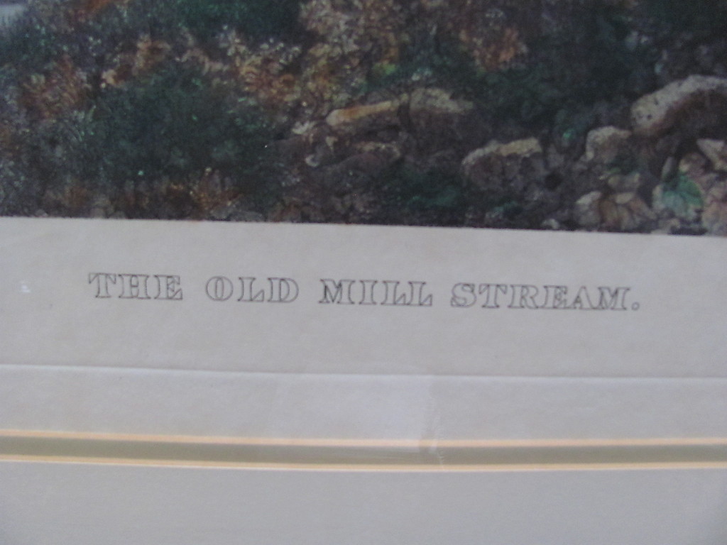 A. F. Bellows "The old Mill" framed print, etching?, nice, vintage | eBay