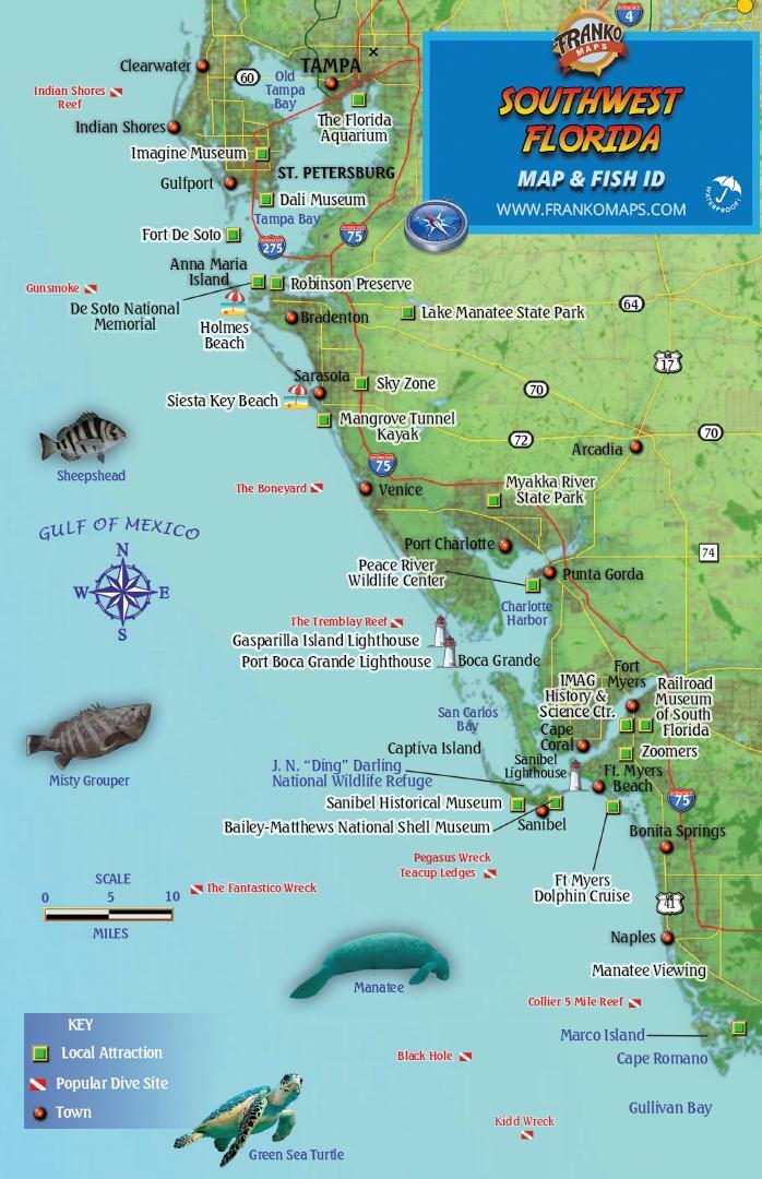 Southwest Florida Map Southwest Florida Anchorages Southwest Florida