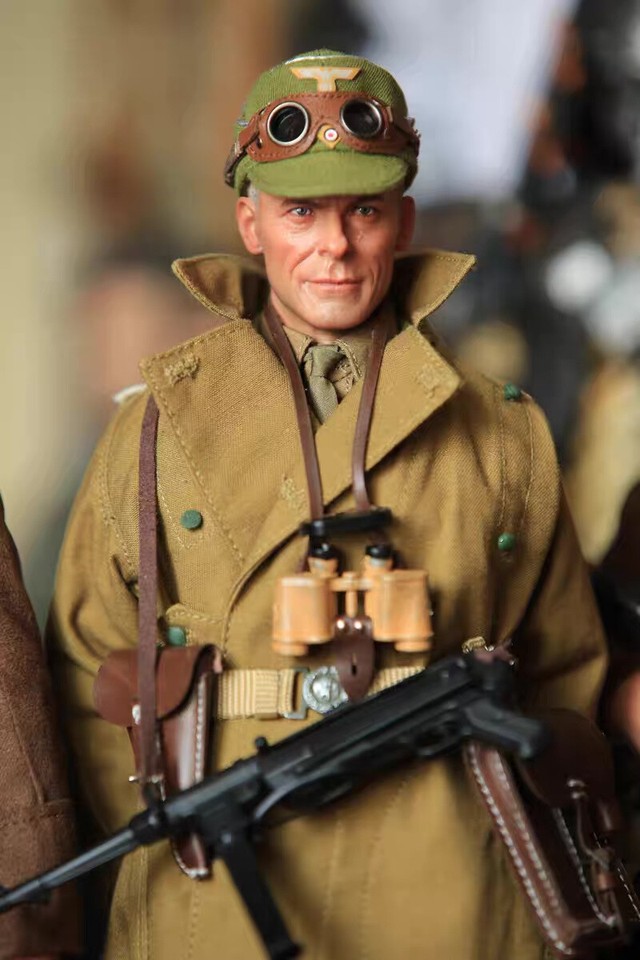 12" DID D80151 WW2 German Afrika Korps Infantry Captain Soldier Figure ...