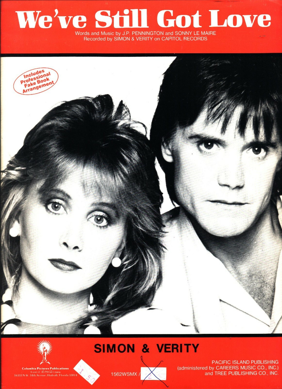 SIMON & VERITY WE'VE STILL GOT LOVE SHEET MUSIC-PIANO/V/GUITAR/CHORDS ...