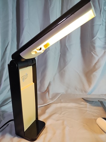 Ott-Lite Black Folding Vintage Task Lamp NATURAL LIGHT Plug In OTL13BPB ...