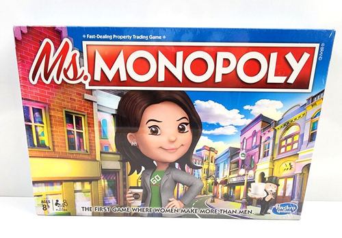 Ms Monopoly Board Game for Ages 8 & Up Hasbro Ms Miss Monopoly Game ...