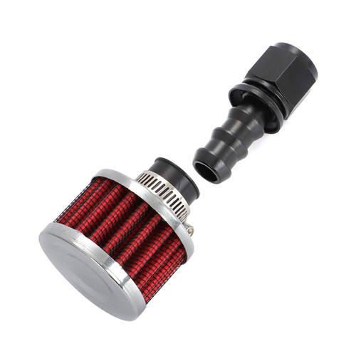 US Fuel Cell Breather/Vent -10 AN Female Fitting Red Filter Rebuild Kit ...