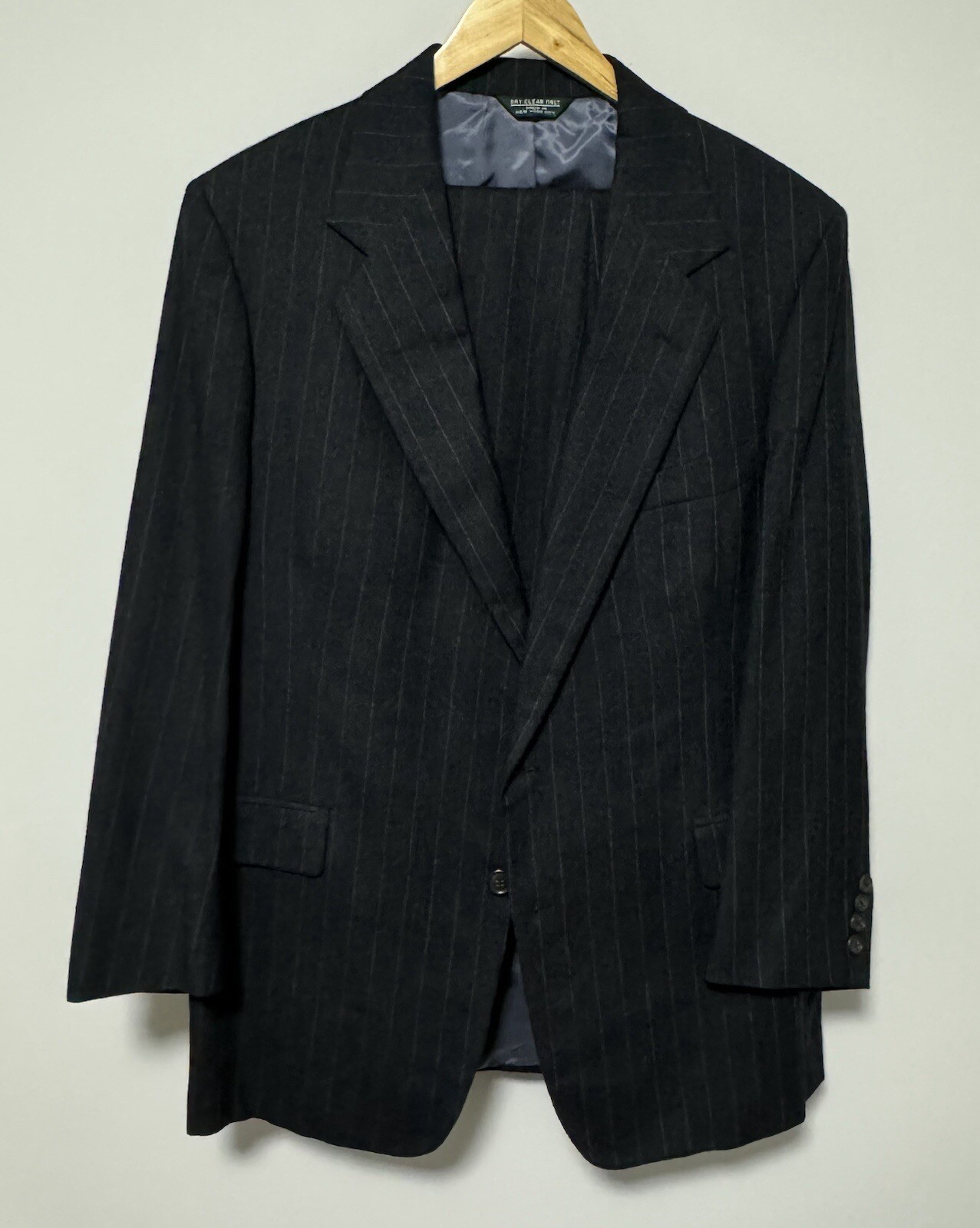 Vintage Saint Laurie Merchant Tailors Gray Pinstripe … - Gem