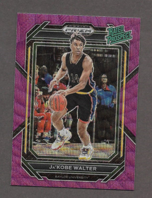 2023-24 Prizm Draft Picks Rated Prospect #5 JaKobe Walter Rookie Purple ...