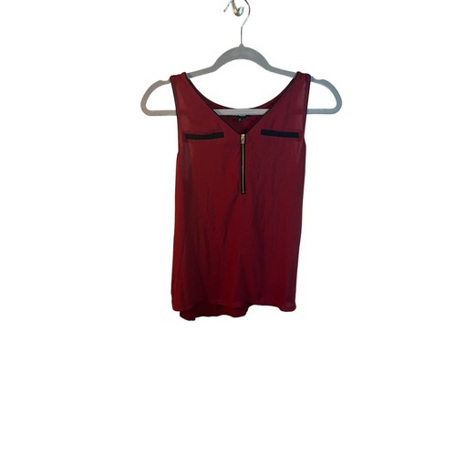 Express sleeveless red/black top size xs | eBay