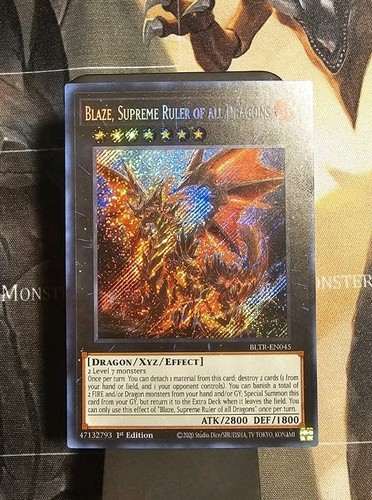 BLTR-EN045 Blaze, Supreme Ruler of all Dragons - Secret Rare 1st Ed Near Mint | eBay