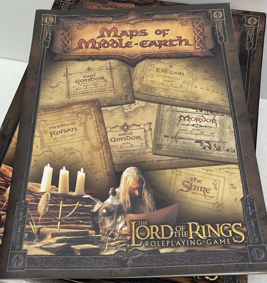 Lord Of The Rings Decipher LotR RPG 6x Maps of Middle-Earth Role ...