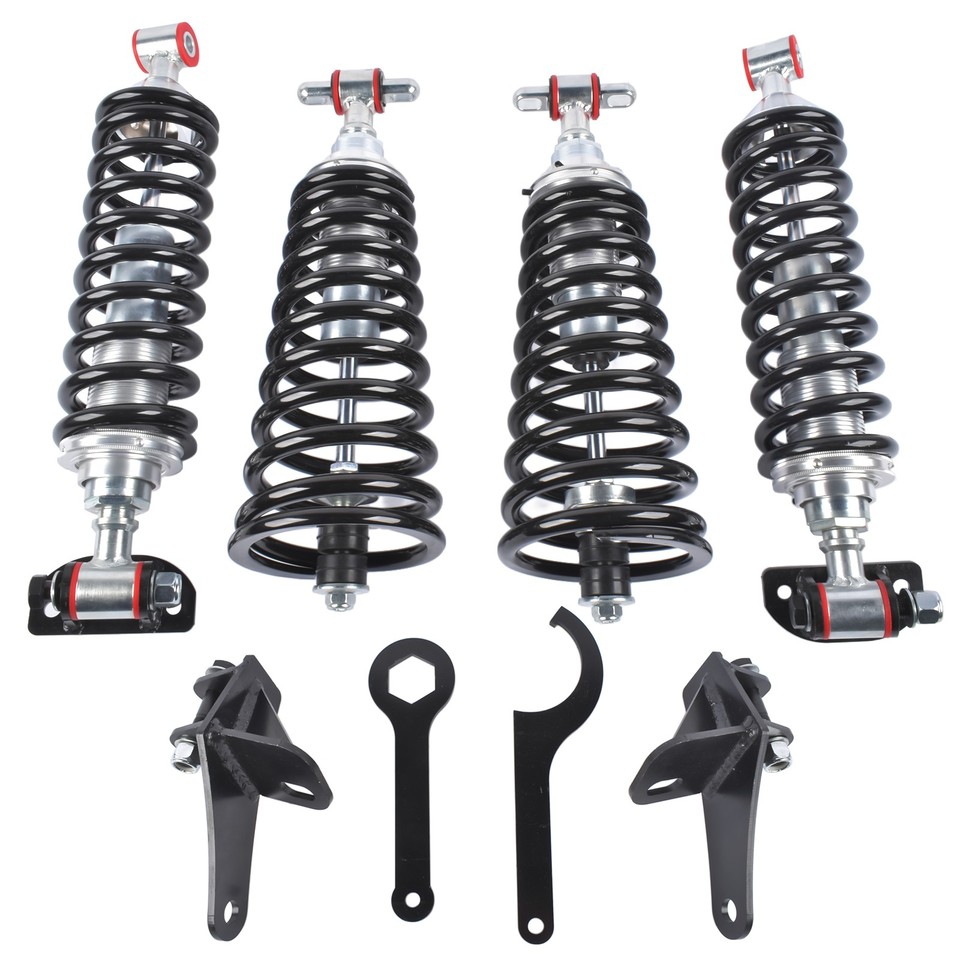 500 lbs Front and 300 lbs Rear Coilover Conversion Kit for G-Body SBC ...