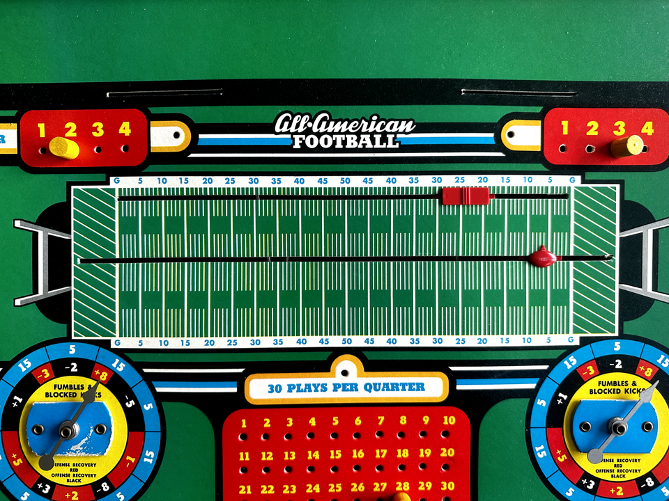 All American Football Game 1965 Cadaco Vintage Board Game | eBay