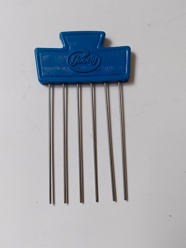 Vintage Goody Lift Hair Pick Comb Royal blue Metal Teeth | eBay