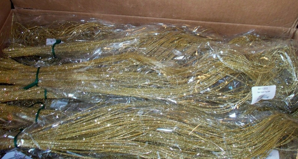 Lot of 12 30" Gold Sparkle Curly Ting Ting Branches Floral Arrangements ...