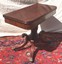 19TH C CLASSICAL FEDERAL ANTIQUE GAME / CARD TABLE CONSOLE ~ ISAAC VOSE ...