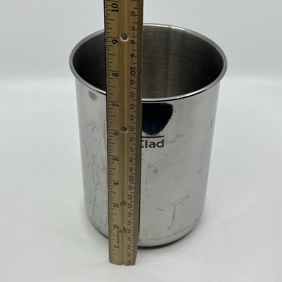 All-Clad Stainless Steel Kitchen Utensil Tool Holder Caddy Canister 7 ...