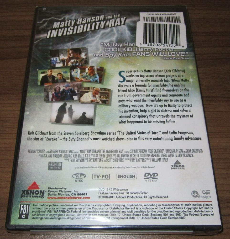 Matty Hanson and the Invisibility Ray (DVD, 2011) for sale online | eBay
