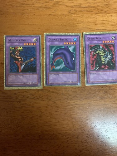 Yu-Gi-Oh! TCG Cyber Saurus , Deepsea Shark And Musician King | eBay