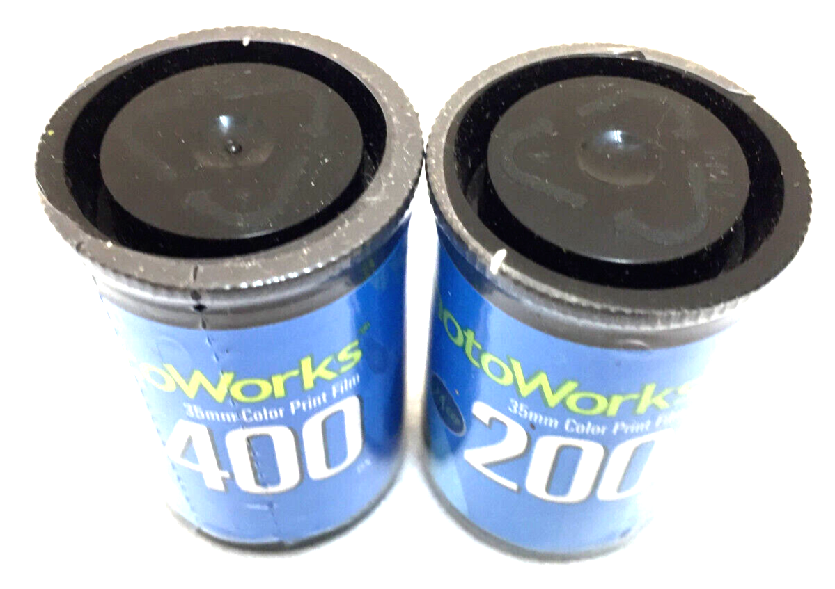 Photoworks 200 & 400 ISO 35mm 24 Exposure Film Sealed Note: Develop By ...