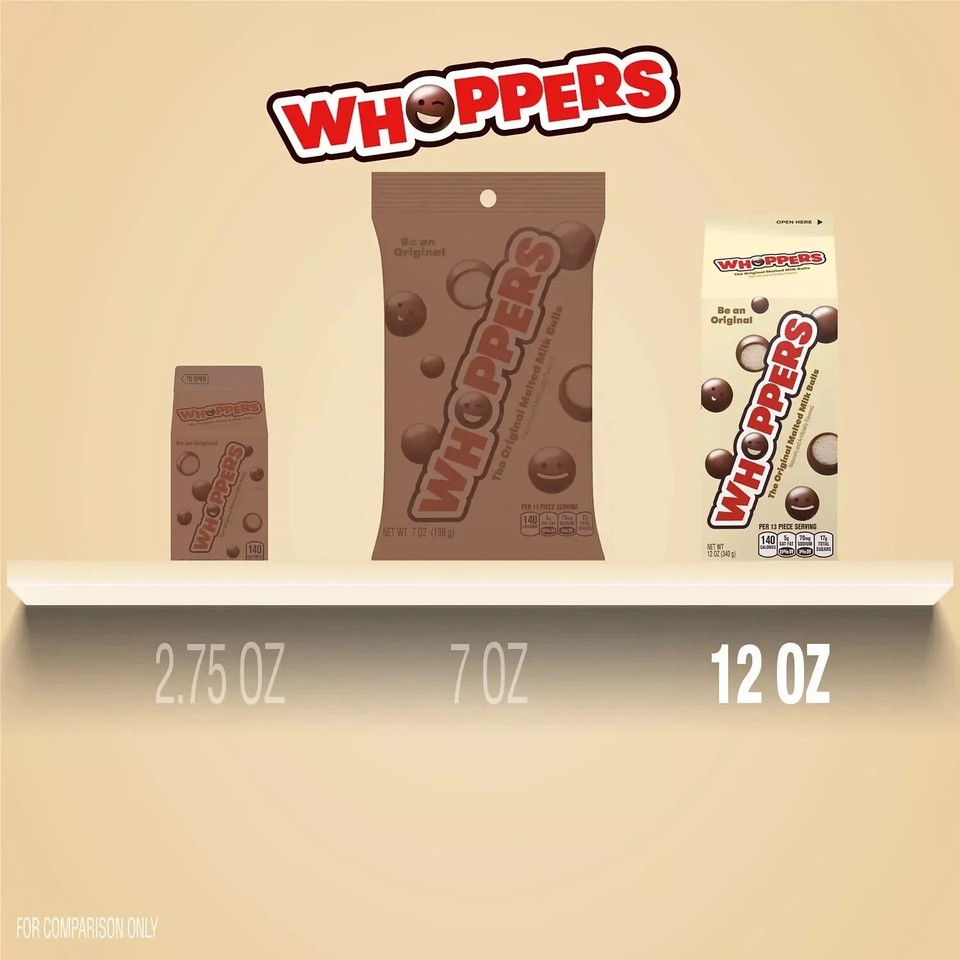 Whoppers Malted Milk Balls Candy, Box 12 oz | eBay