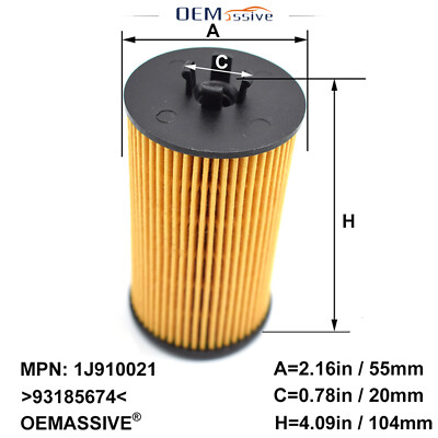 Oil Filter # 93185674 For Holden Combo Cruze Trax Opel Astra 1364cc 1 ...