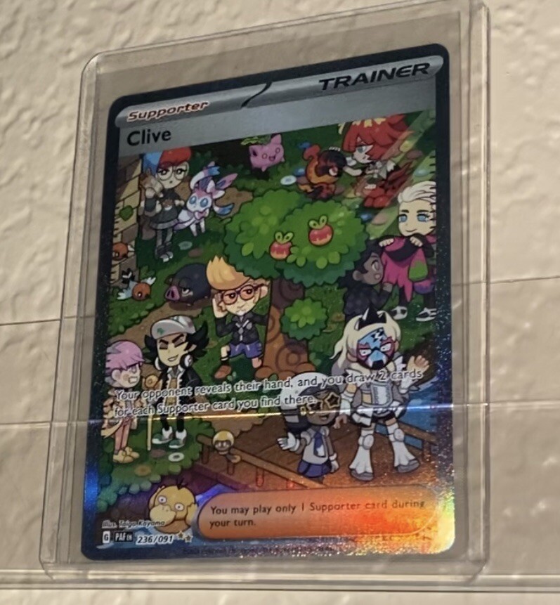 Pokemon Clive 236/091 Special Illustration Rare Full Art SV Paldean ...