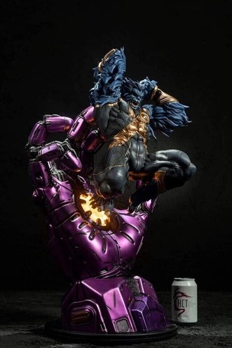 X MEN BEAST VS SENTINEL DIORAMA CUSTOM STATUE 1/4 RARE + CGC 9.8 ...
