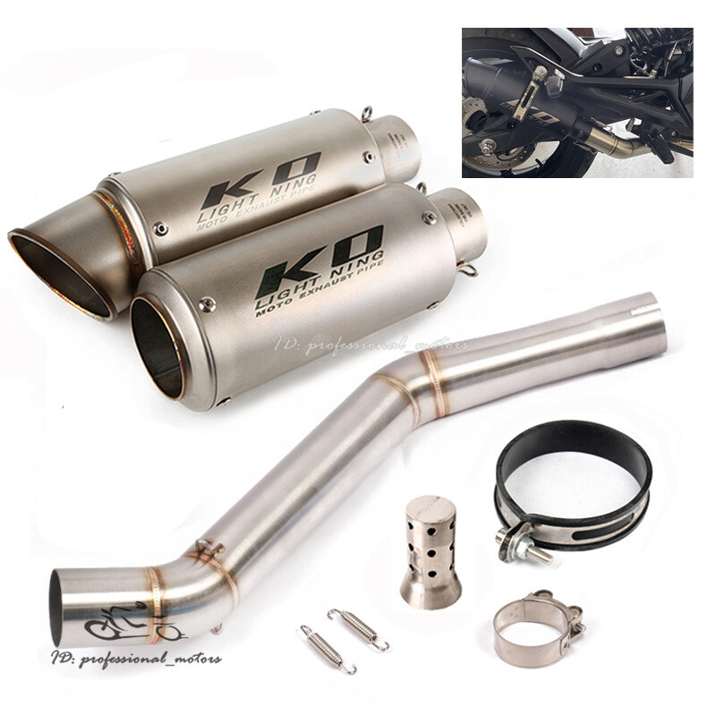 Slip on for CF-Moto 400NK 650NK 650MT Modified Muffler Exhaust Link ...
