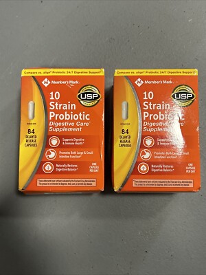 Member's Mark 10 Strain Probiotic (84 ct.) EXP 06/25 Lot Of 2 ...