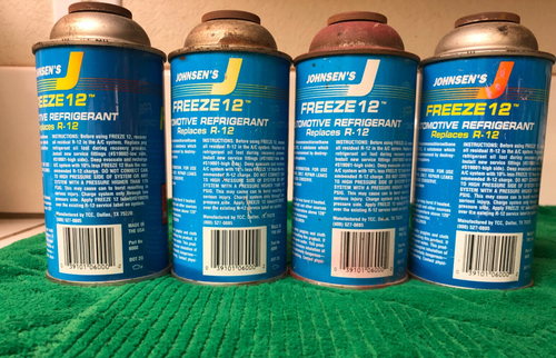2 Johnsen's Full 12oz Freeze 12 Refrigerant Replaces R12 for sale ...