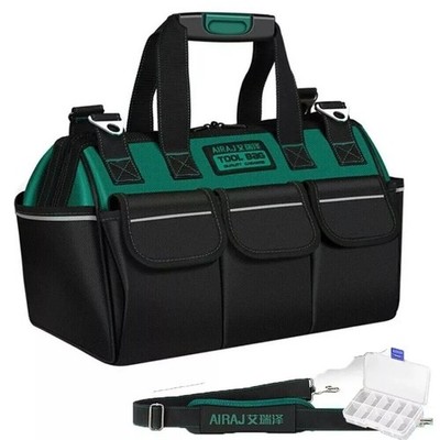 23" Tool Bag Multifunctional Tool Bag Heavy Duty Hard Base Portable ...