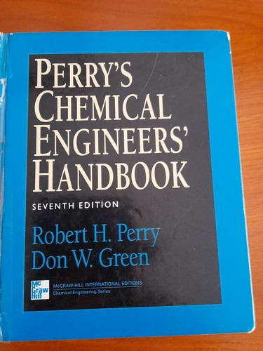 Perry's Chemical Engineers' Handbook: Seventh Edition, Green Perry, VII ...